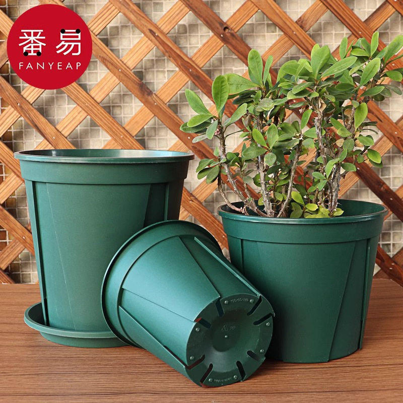 花盆/控根/青山A1zzn001-园艺塑料大号简约透气花卉绿植种植