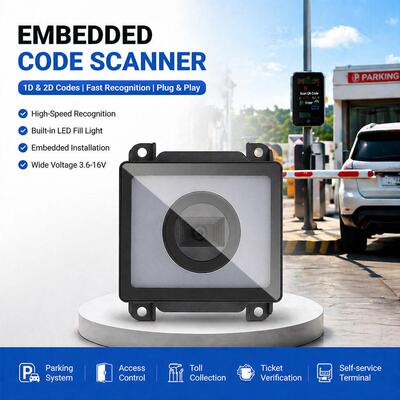 Embedded QR & Barcode Scanner Module for Access Control
