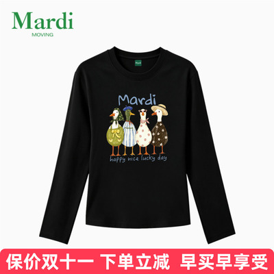 MardiMoving纯棉长袖女T恤