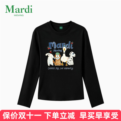 MardiMoving纯棉长袖女T恤