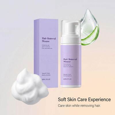 REMOVE HAIR EASILYfor clean and fresh skin 跨境身体脱毛慕斯