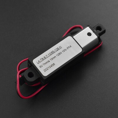 DFRobot 6V电动推杆128N 10mm/30mm/50mm/100mm可选