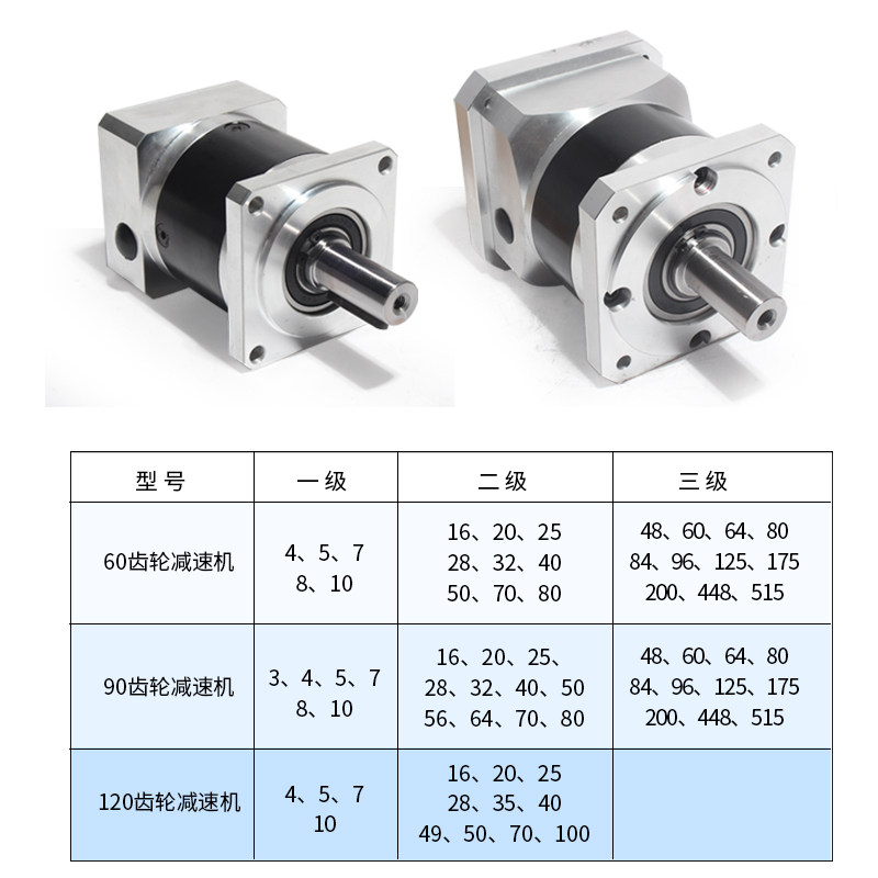 精密行星齿轮减速机60 80 110 130 伺服电机400W750W1.5KW减速机