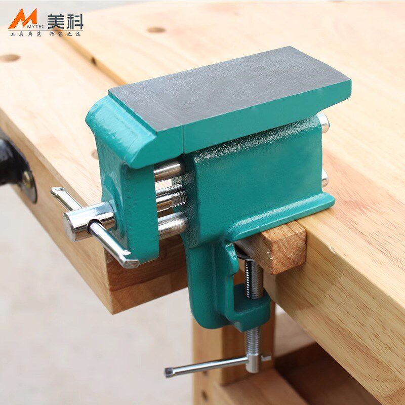 台砧大台面桌虎钳小型台钳带家用台虎钳平面敲打平口钳多功能夹具