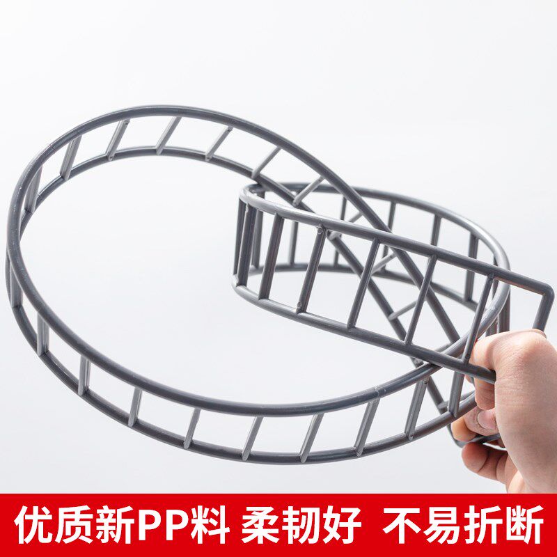 安辰款超市货架护栏边缘挡板PP料隔断护栏层板加高厚挡板货架围栏