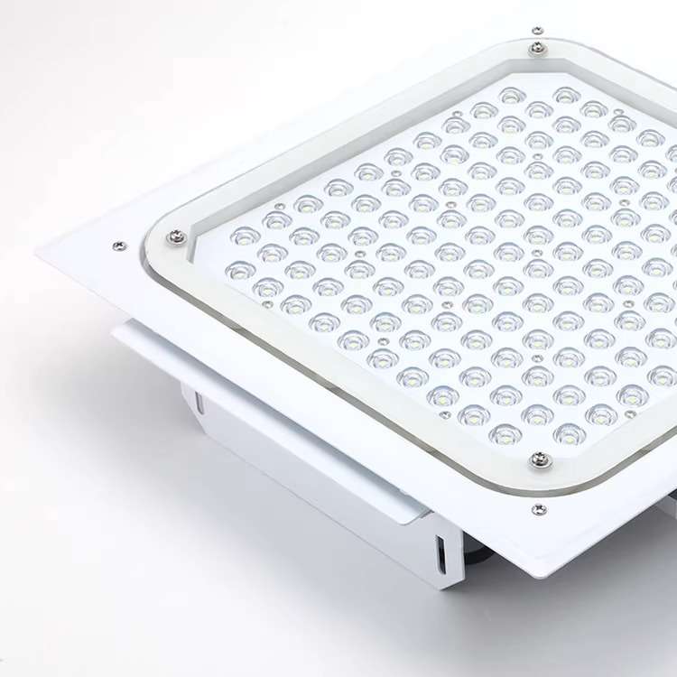 LED防爆灯100W150W200W油站灯嵌入罩棚灯中石油防爆应急灯照明灯