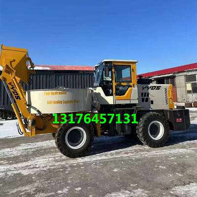 自上料平口搅拌车 自上料搅拌车self loading pan concrete mixer