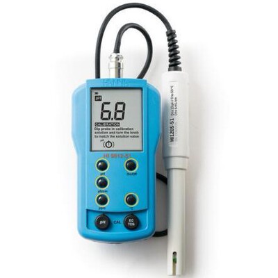 哈纳HI9812-51pHECTDS温度测定仪酸碱度计电导率计固体溶解量