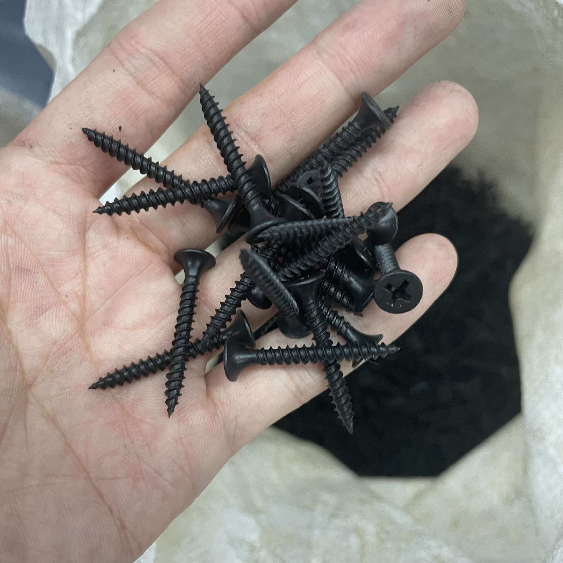 高强度干壁钉自攻螺丝磷黑木工石膏板水泥板硅钙板M3.5散装十字头