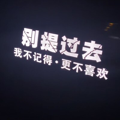 别提过去车贴我不记得更不喜欢文字反光语录汽车车门后挡玻璃贴纸