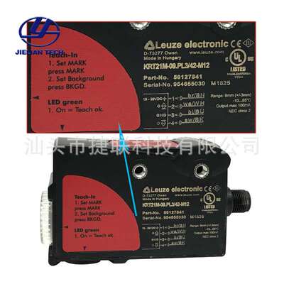 Leuze electroni劳易测 智能色标光电眼 KRT21M-09.PL3 42-M12