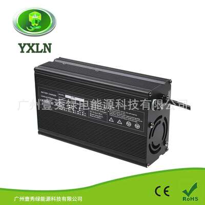铅酸充电器48V10A 宽电压带50A灰色安德森接头防倒灌功能充电器