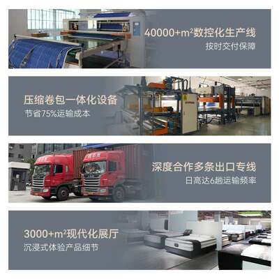 中东亚马逊跨境compress mattress弹簧床垫压缩阻燃席梦思床垫