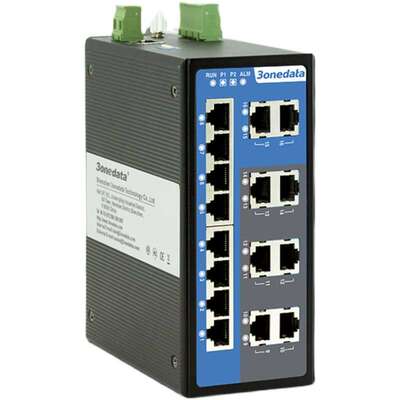三旺 IES6116 16口百兆二层网管型工业以太网交换机 3onedata