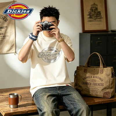 Dickies潮牌纯棉宽松短袖T恤