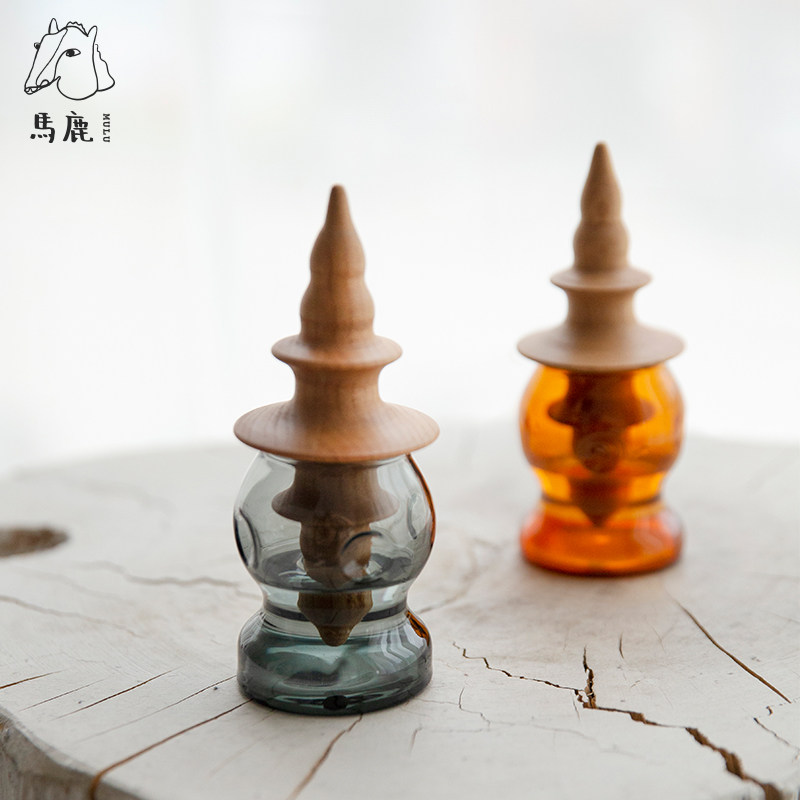 马鹿三潭印月香薰摆件杭州西湖散香器木质扩香器创意小众文创礼品