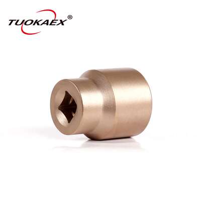 厂家主要 防爆工具TK102防爆套筒头（1/4方）全铜套筒头