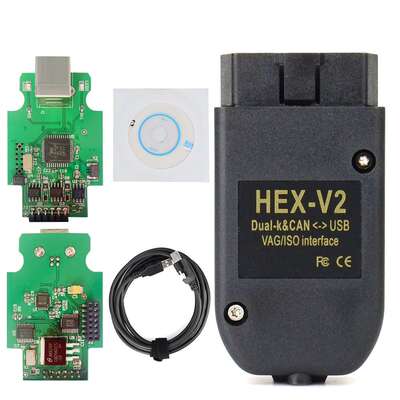 跨境 HEX V2 VAGCOM 25.3  VCDS  AT162+FT232 多语言汽车诊断仪