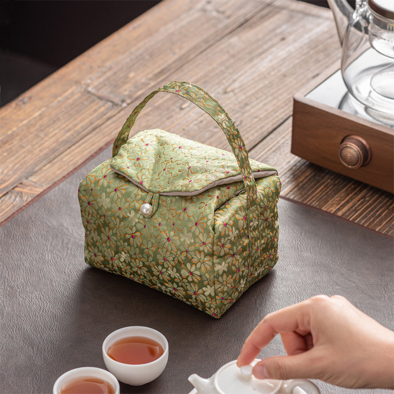 家用旅行茶具收纳包袋快客杯户外手提便携一茶壶两茶杯收纳盒袋子