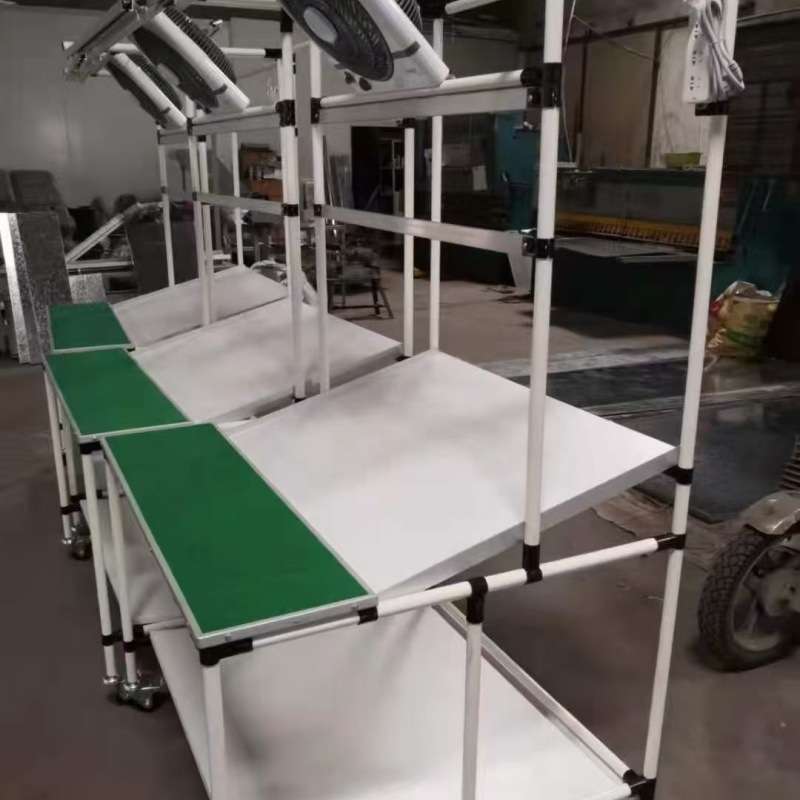防静电精益管工作台精益管周转车精益管货架无尘车间线棒工作台