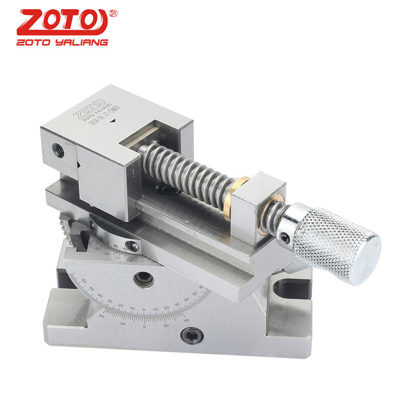 zoto 万向精密平口钳可调式机用角度台钳夹具铣床批士手动台虎钳