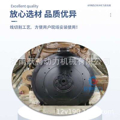 190系列柴油机配件济南G6190ZLC船用柴油机2半206L.44.02A齿圈