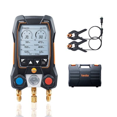 testo550S/549/552i 冷媒雪种压力表 空调加氟表数字充氟加液表