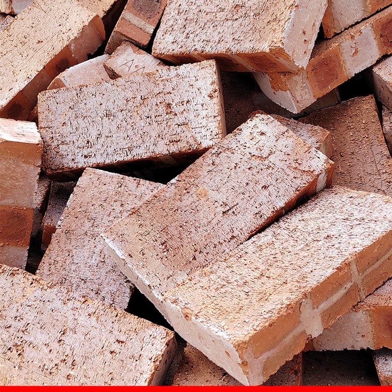 红砖块建筑用材料实心砖头装饰砖块打灶砖砌墙转运砖垫压物品道具
