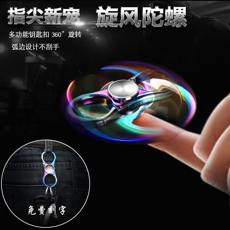 中邦腰挂钥匙扣男士多功能指尖陀螺创意礼品高档锁匙扣车钥匙挂件