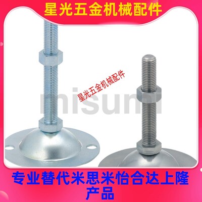 替米思米FJFN/FJWN10/12/16/20-75100 125 150/180调整块脚杯支