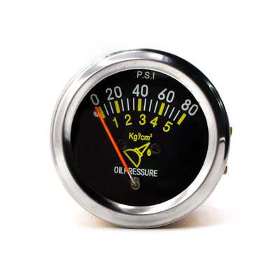 汽车改装机械式油压表PSI 2寸52mm12V 赛车改装油压仪表