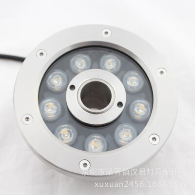 批发直径145MM9W不锈钢LED喷泉灯外壳