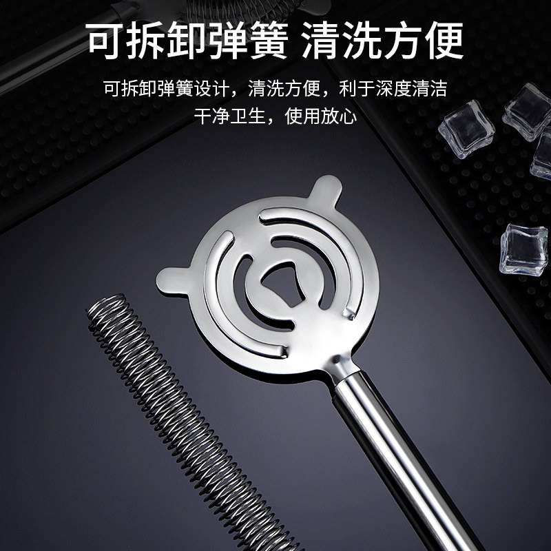 不锈钢滤冰器滤网过滤器隔冰渣漏网滤水器酒吧鸡尾酒DIY调酒工具