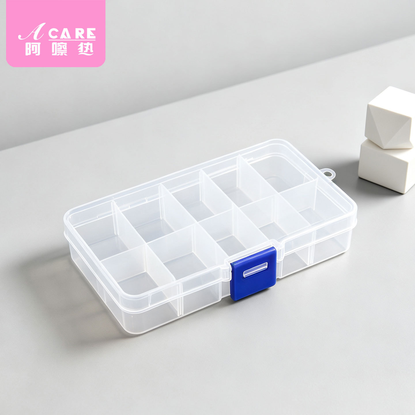 收纳盒/耳钉A2pn001-首饰透明可视盒小饰品耳环整理小格子饰项链