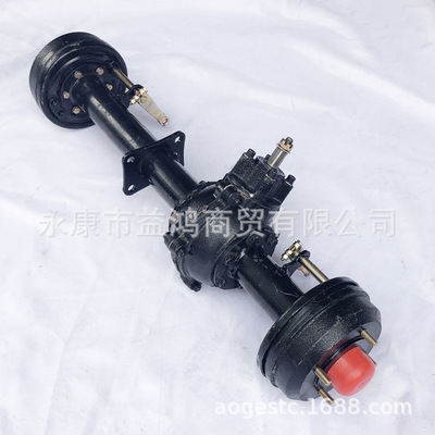 ATV改装卡丁车配件 四轮沙滩车轴传动差速器鼓刹后桥后轴牙包法兰