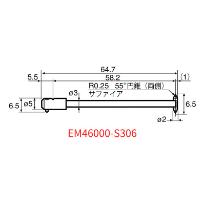 日本东京精密ACCRETECH轮廓仪测针测定子EM46000-S306/46000-S307
