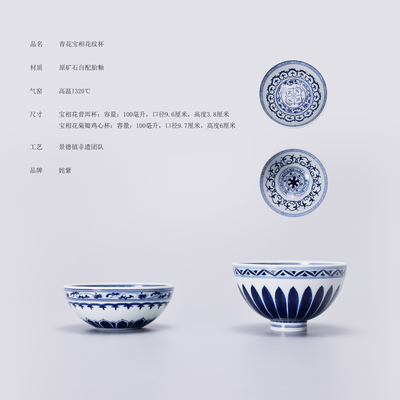青花非遗老师茶具作品