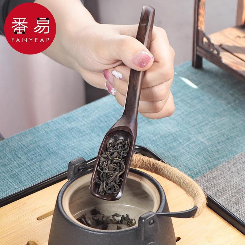茶勺B1pn001-泡茶工具实木茶铲茶匙竹制茶则茶道功夫茶具配件零