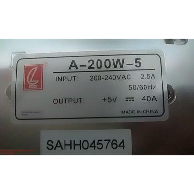 正品创联开关电源A-200W-5显示屏 led全彩走字屏变压器 5V40A200W
