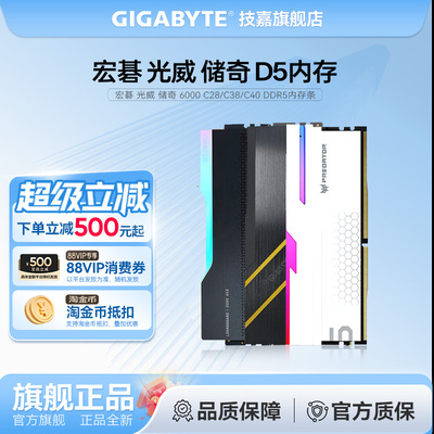 宏碁 冰刃 6000 C28 16Gx2 24G 32G C30 光威 储奇 D5马甲内存条