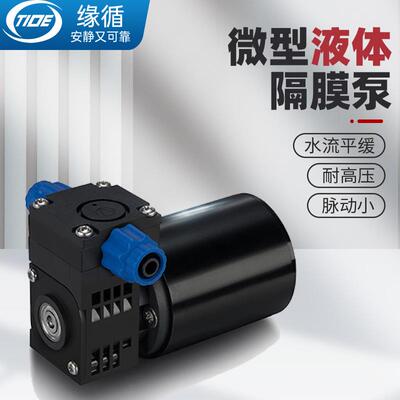 微型水泵缘循FS260DB耐腐蚀隔膜水质检测仪用微型液泵