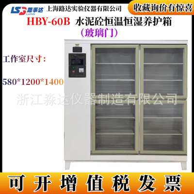 上海路达HBY-60B水泥砼恒温恒湿养护箱 混凝土试块数控标准养护箱