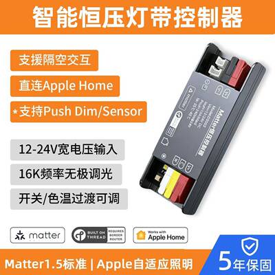 Matter智能灯带控制器 双色调光调色支援Thread协议 直连HomeKit