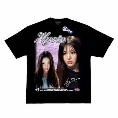 NJZ女团T恤Haerin Minji Danielle Hanni Hyein粉丝周边应援短袖