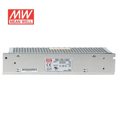 明纬12V24V双路电源133W RD-125-1224 12V7A+24V5A