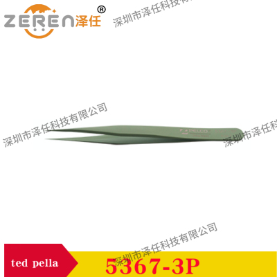 tedpella镊子5367-3P 进口实验室精细PTFE镊子 PELCO镊子3.SA.TE
