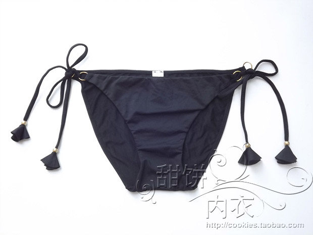 多色多式欧美黑色绑绳三角泳裤游泳裤分体比基尼泳裤女士平角泳裤