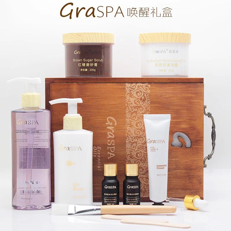 GRASPA歌荔诗同款手部护理护手套装嫩白保湿红糖磨砂膏手膜_虎窝淘