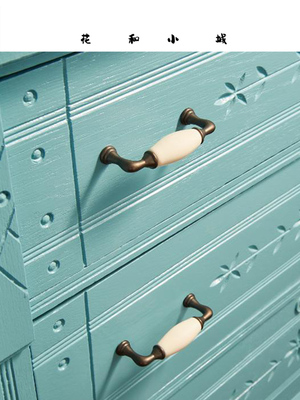 花河镇陶瓷青铜抽屉拉手欧美厨柜门拉手孔间距96mm 2个