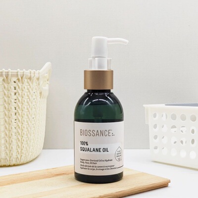 BIOSSANCE100%角鲨烷精华油 甘蔗提取保湿护肤精华油100ml全身油